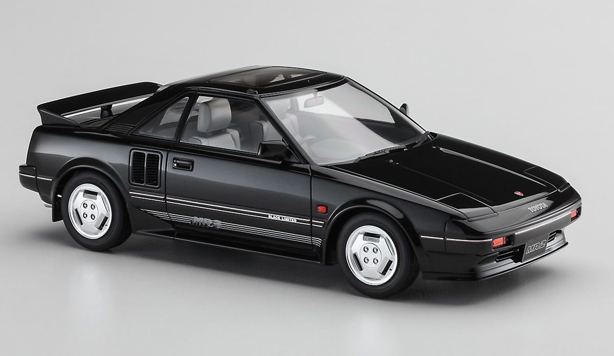 ハセガワ、プラモデル「トヨタ MR2 （AW11） 前期型 ブラックリミテッド」本日出荷開始！ - HOBBY Watch